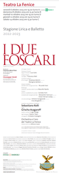 I due Foscari, Oktober 10 2023 | Venedig | Teatro La Fenice, An Operabase