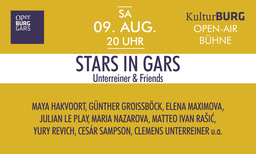 STARS IN GARS Unterreiner & Friends: Das große Sommer Open-Air auf der Burg Gars mit Stars und ...